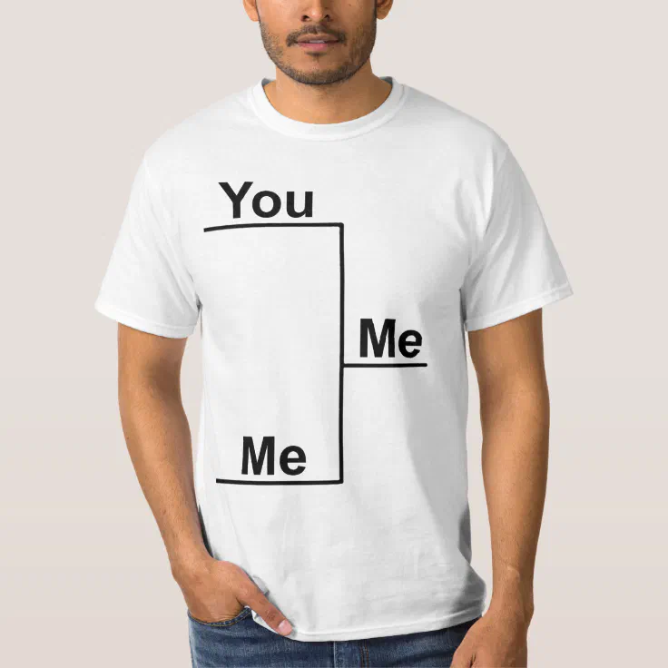 You versus Me Bracket T-Shirt | Zazzle