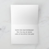 YOU WILL BE MISSED AT THE OFFICE "RETIREMENT" CARD | Zazzle