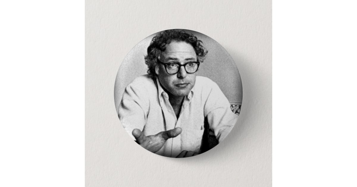 Young Activist Bernie Sanders Photo Button | Zazzle