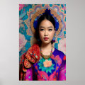 Young Asian princess portrait Poster | Zazzle