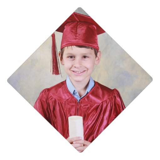 Young Boy Kindergarten Graduation Graduation Cap Topper | Zazzle