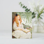 Young Girl Reading under the Willow tree Postcard | Zazzle