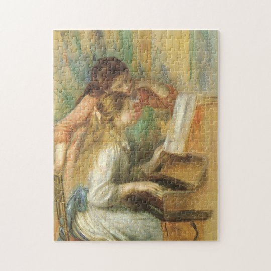 Young Girls at Piano by Pierre Renoir Jigsaw Puzzle | Zazzle.com