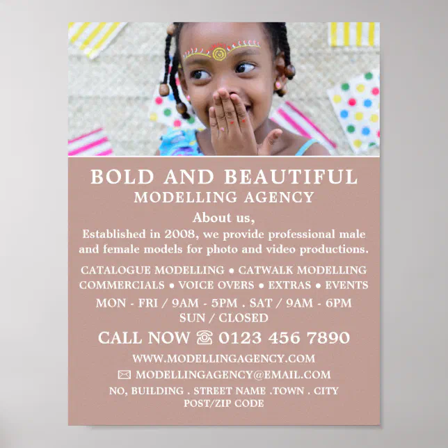 Young Model, Modeling Agency, Model Agent Poster | Zazzle