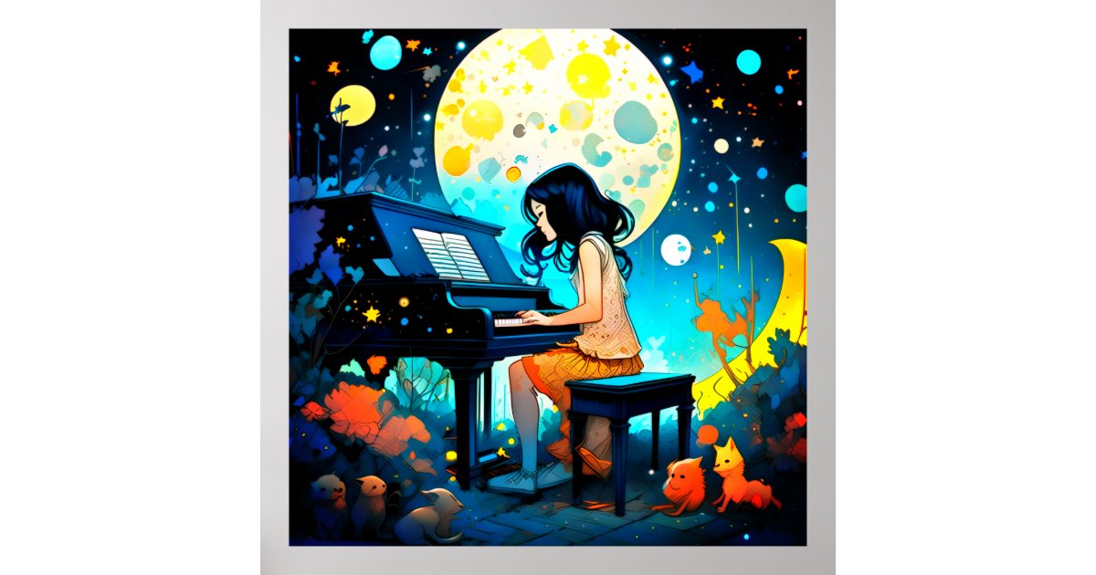 Young Prodigy Pianist Poster | Zazzle