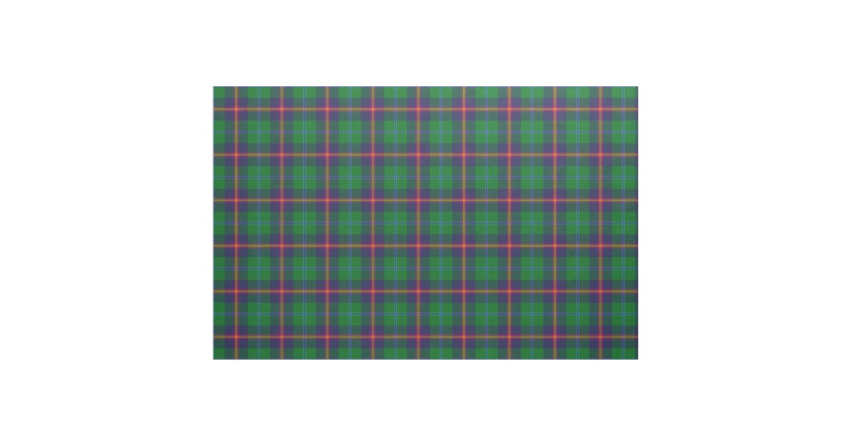 Young Tartan Print Fabric | Zazzle