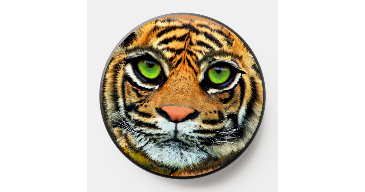 Young Tiger Face PopSocket | Zazzle