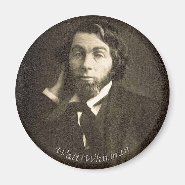Young Walt Whitman Magnet | Zazzle