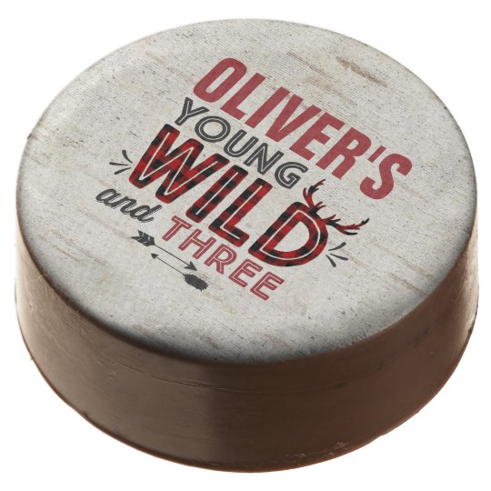 Young Wild And Three Cookies Rustic Party Cookies | Zazzle.com