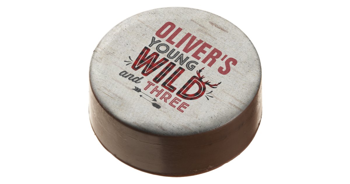 Young Wild And Three Cookies Rustic Party Cookies | Zazzle