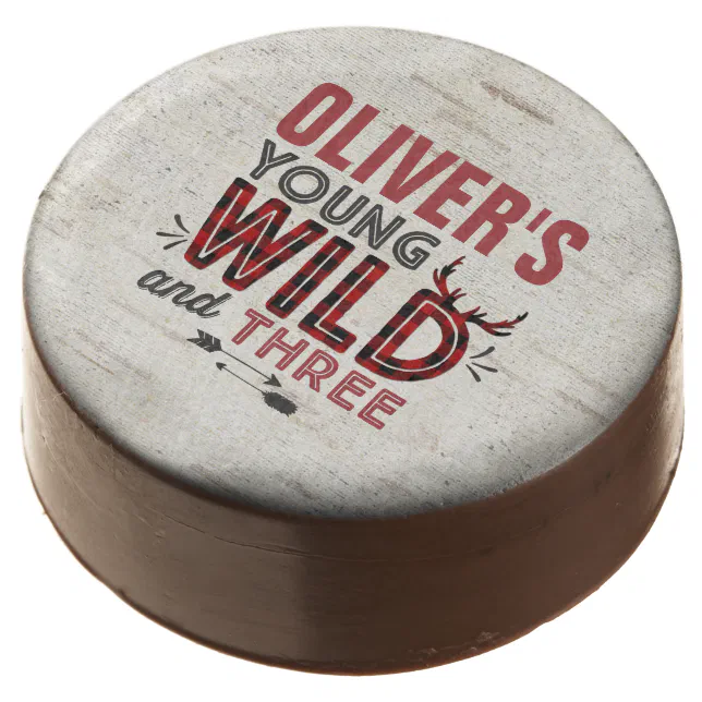 Young Wild And Three Cookies Rustic Party Cookies | Zazzle