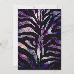 Young, Wild & Three | Rockstar Zebra Invitation | Zazzle