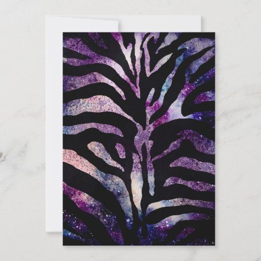 Young, Wild & Three | Rockstar Zebra Invitation | Zazzle