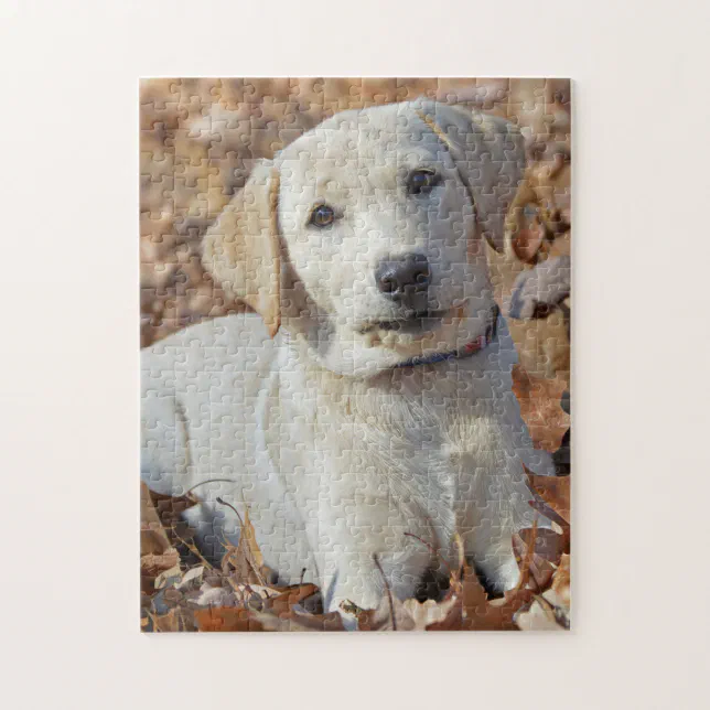 Young Yellow Labrador Retriever Puppy Jigsaw Puzzle | Zazzle