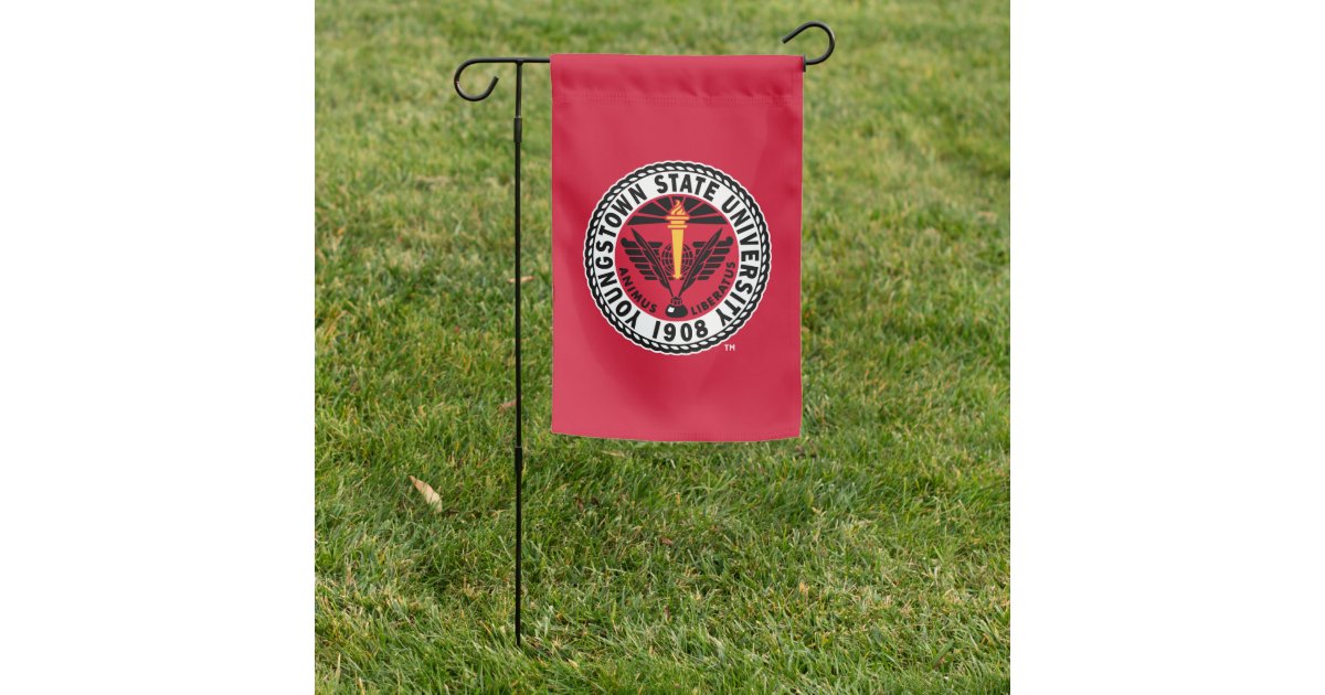 Youngstown State University Insignia Garden Flag | Zazzle