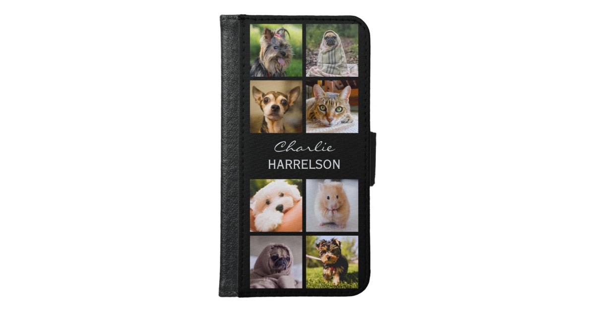 YOUR 8 PHOTOS custom phone wallets | Zazzle