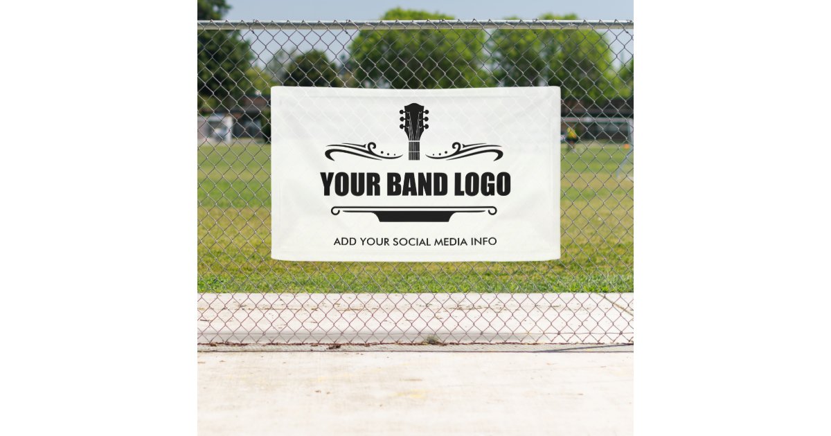 Your Band Logo Banner | Zazzle