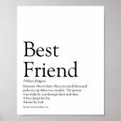 Your Best Friend Definition Typographic Modern Fun Poster | Zazzle