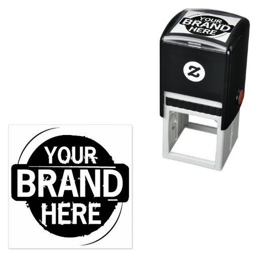 Your Brand Logo Custom Self-inking Stamp | Zazzle