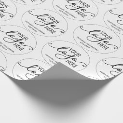 Your Business Company Logo Promotional Marketing Wrapping Paper | Zazzle