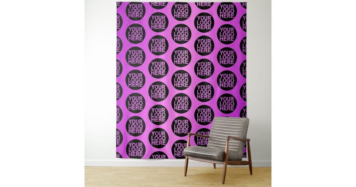 Your Business Company Logo Tapestry | Zazzle