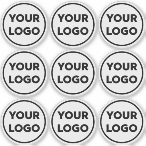 Your Business Company Logo Transparent Background Sticker | Zazzle