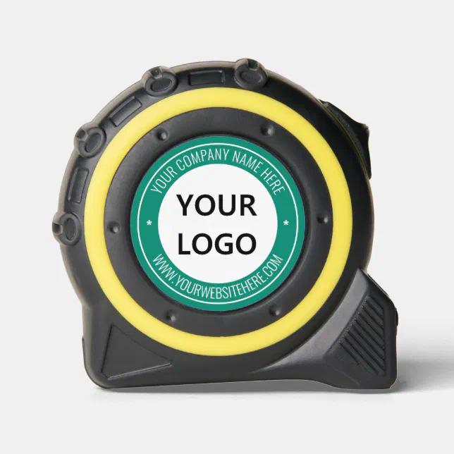 Your Business Logo and Text Company Tape Measure | Zazzle
