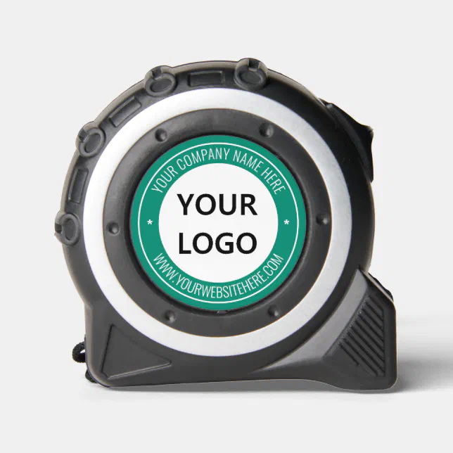 Your Business Logo and Text Company Tape Measure | Zazzle