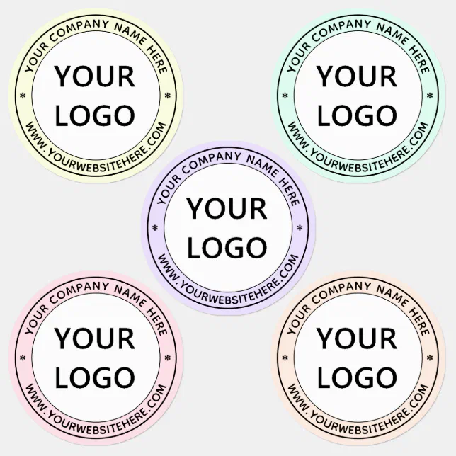 Your Business Logo and Text Labels Template | Zazzle