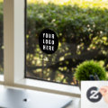 Your Business Logo and Website Custom Marketing Window Cling | Zazzle