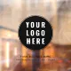 Your Business Logo and Website Custom Marketing Window Cling | Zazzle