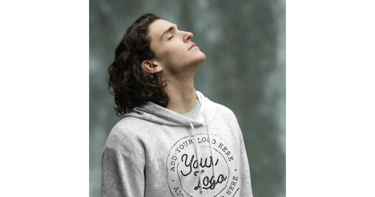 Your Business Logo Custom Employee Hoodie | Zazzle