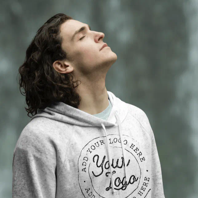 Your Business Logo Custom Employee Hoodie | Zazzle