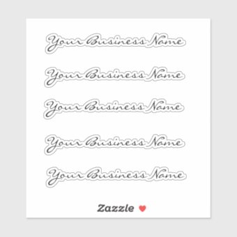 Your Business Logo Custom Multiple Sticker | Zazzle