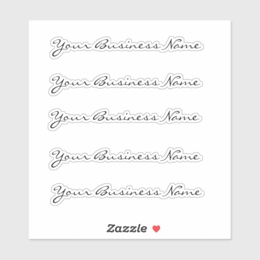 Your Business Logo Custom Multiple Sticker | Zazzle