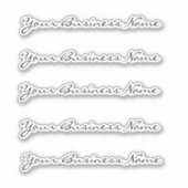 Your Business Logo Custom Multiple Sticker | Zazzle