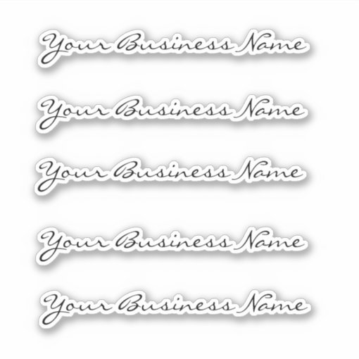 Your Business Logo Custom Multiple Sticker | Zazzle