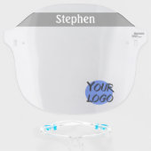 Your Business Logo Custom Personalized name Face Shield | Zazzle