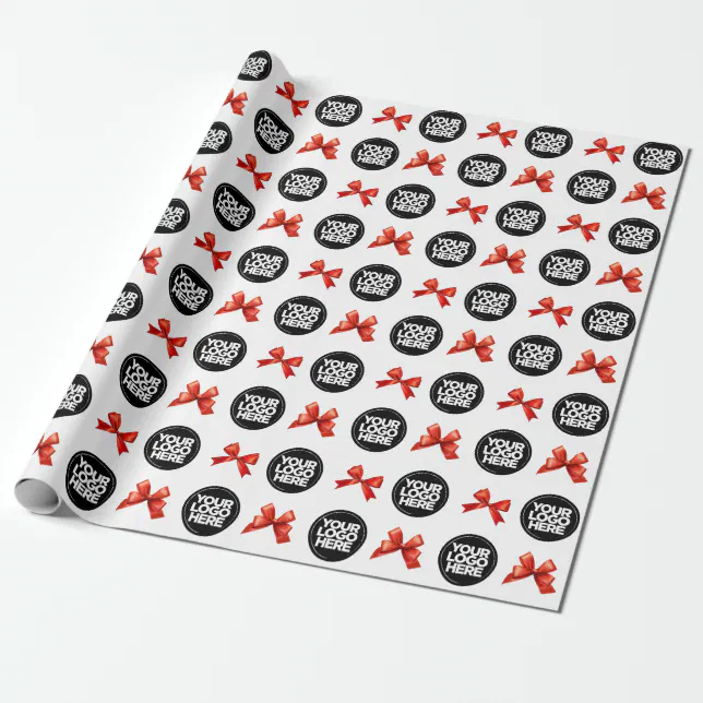 Your Business Logo Custom Professional Wrapping Paper | Zazzle