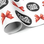 Your Business Logo Custom Professional Wrapping Paper | Zazzle