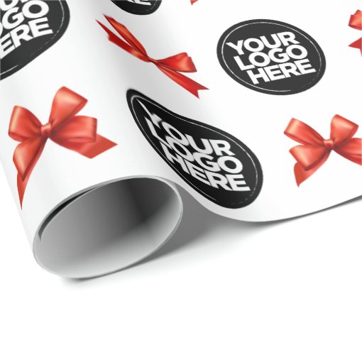 Your Business Logo Custom Professional Wrapping Paper | Zazzle