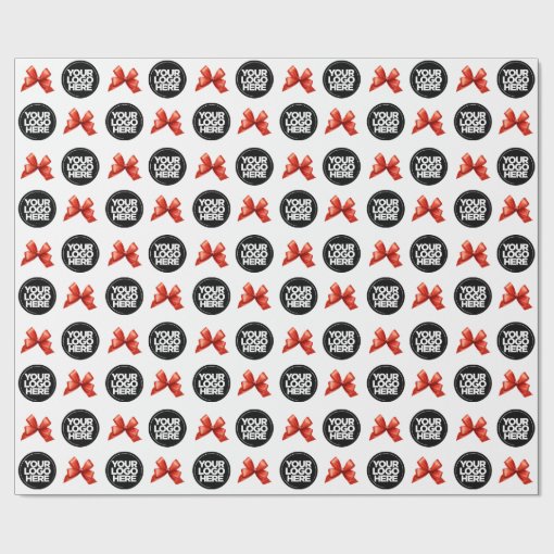 Your Business Logo Custom Wrapping Paper | Zazzle