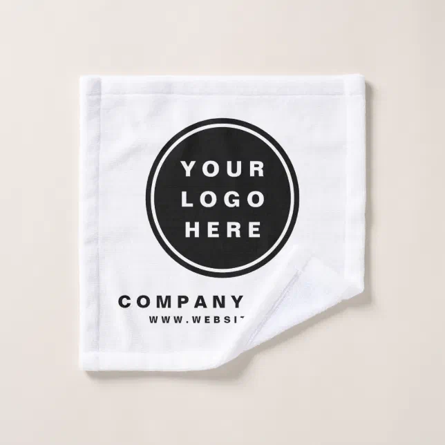 Your Business Logo Promotional Business Company Bath Towel Set | Zazzle