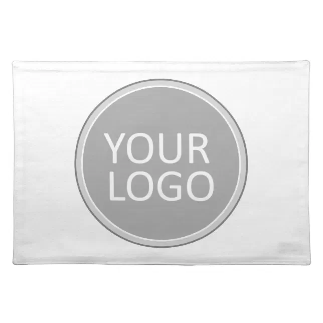 Your Business Logo Promotional Business Company Cloth Placemat | Zazzle