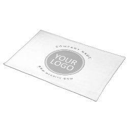 Your Business Logo Promotional Business Company Cloth Placemat | Zazzle