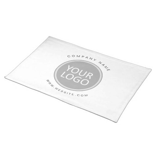 Your Business Logo Promotional Business Company Cloth Placemat | Zazzle