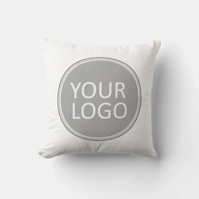 Your Business Logo Promotional Business Company Throw Pillow | Zazzle