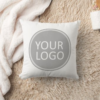Your Business Logo Promotional Business Company Throw Pillow | Zazzle