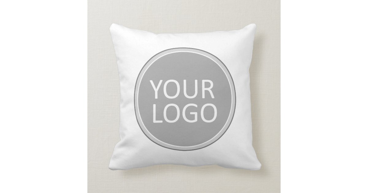 Your Business Logo Promotional Business Company Throw Pillow | Zazzle.com