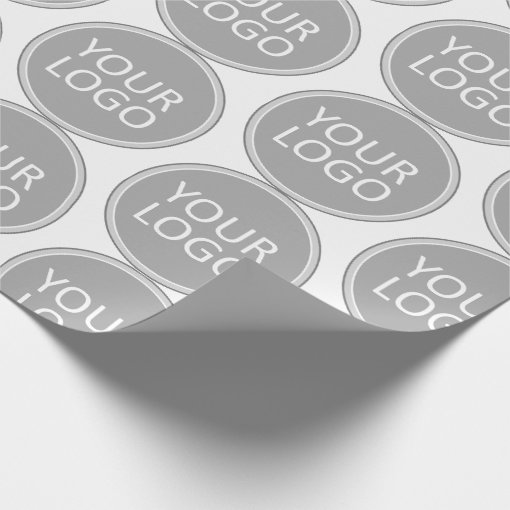 Your Business Logo Promotional Business Company Wrapping Paper | Zazzle